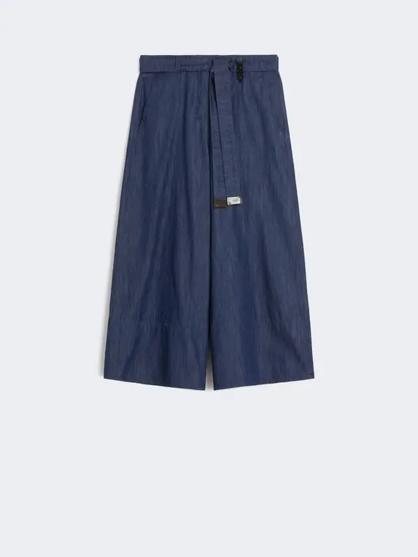 Max Mara Washed Denim Ankle Trousers