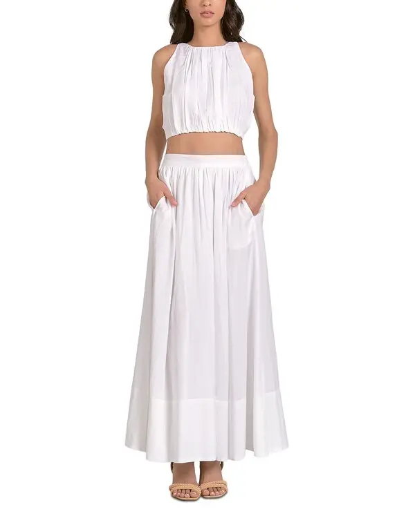 Elan A-line Midi Skirt