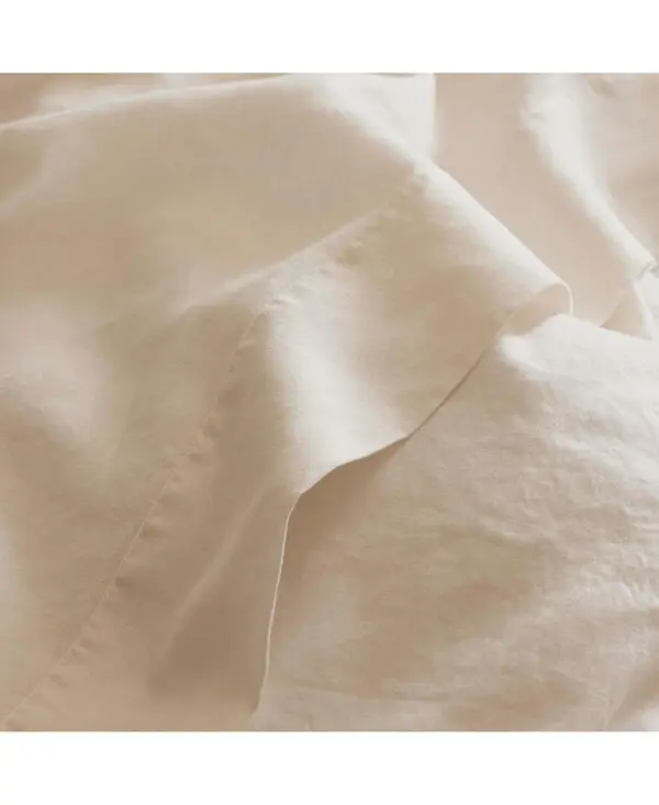 PIGLET IN BED Plain Linen Flat Sheet