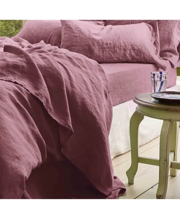 PIGLET IN BED Plain Linen Flat Sheet