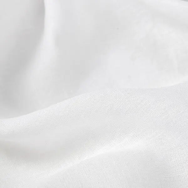 PIGLET IN BED Plain Linen Fitted Sheet - White