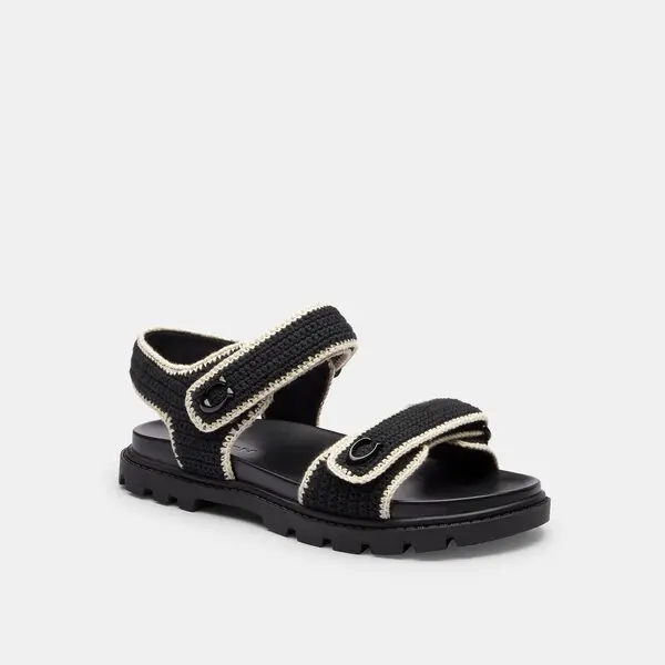 COACH Brynn Sandal - Black/chalk
