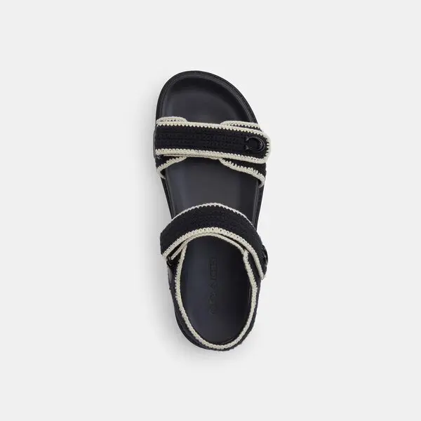 COACH Brynn Sandal - Black/chalk
