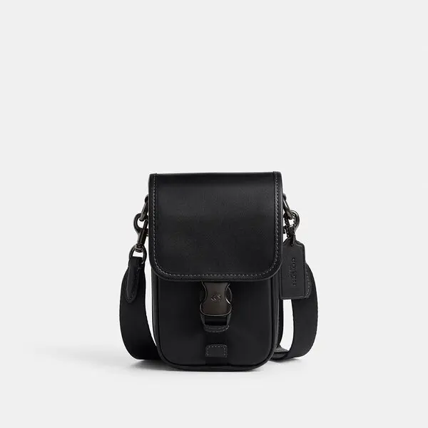 COACH League Phone Crossbody Bag - Black