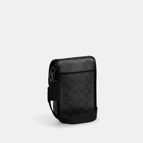 Coach League Phone Crossbody Bag In Signature Canvas