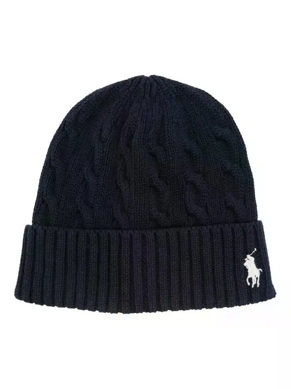 Ralph Lauren Cable-knit Beanie - Blue