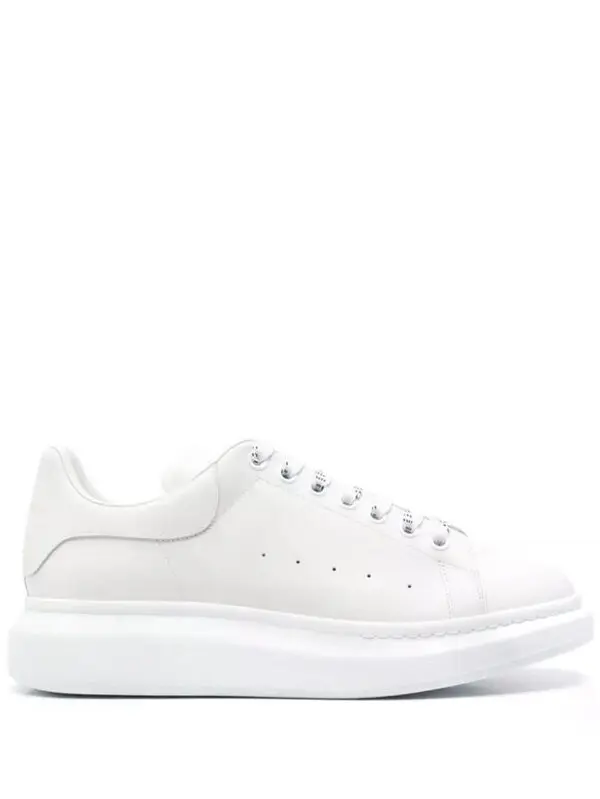 Alexander McQueen Oversize Leather Sneakers - White