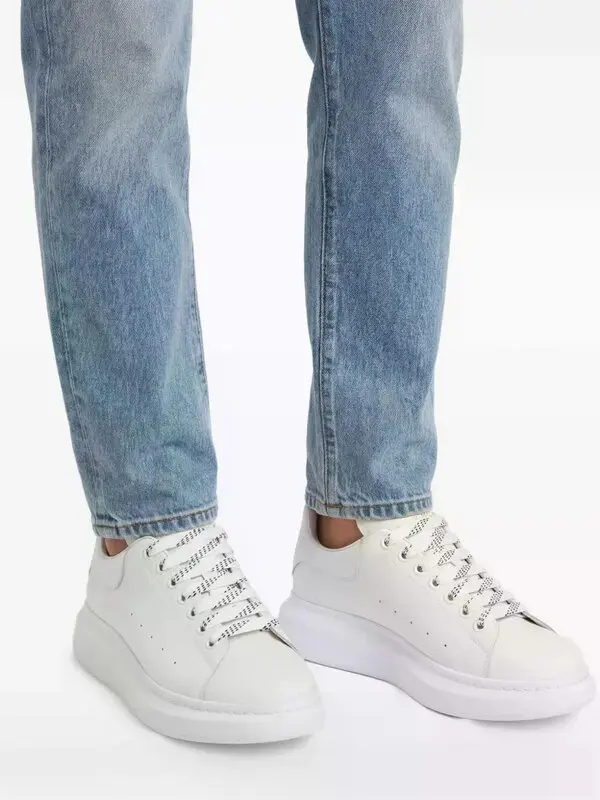Alexander McQueen Oversize Leather Sneakers - White