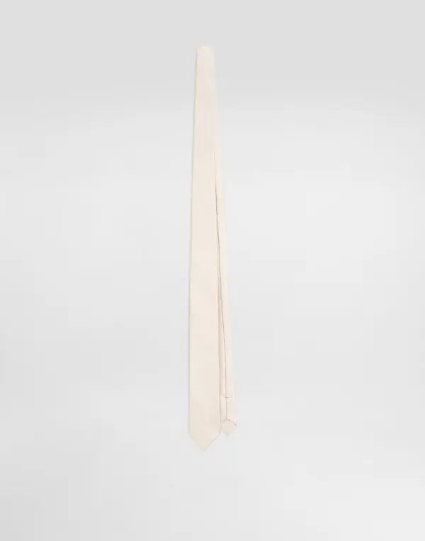 Dolce & Gabbana Silk Twill Neck Tie - Beige