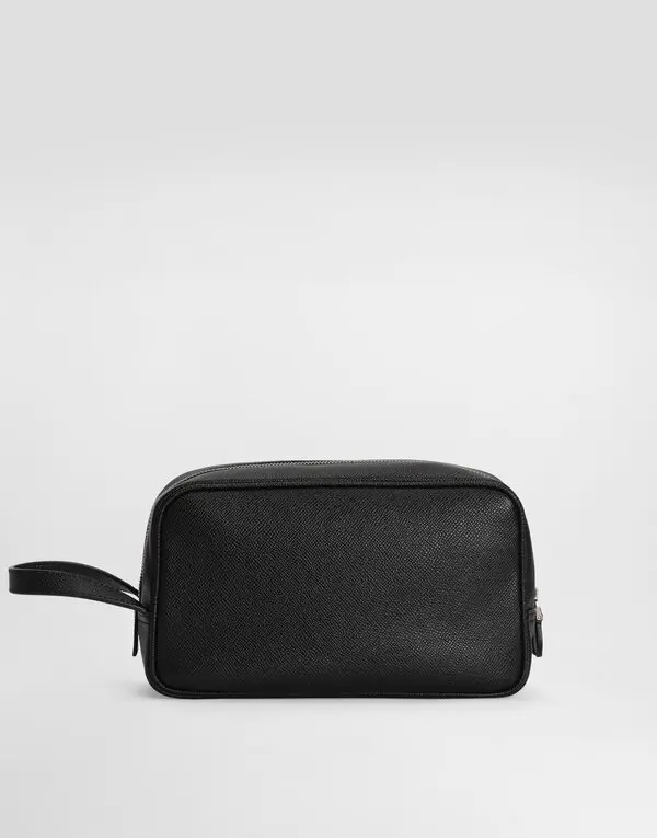 Dolce & Gabbana Sicily Calfskin Necessaire - Black
