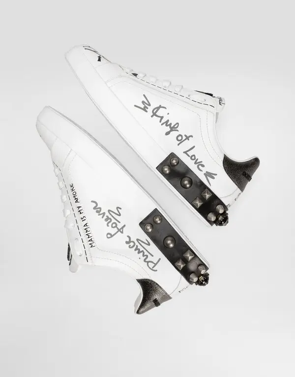 Dolce & Gabbana Portofino Calfskin Sneakers - Multicolor