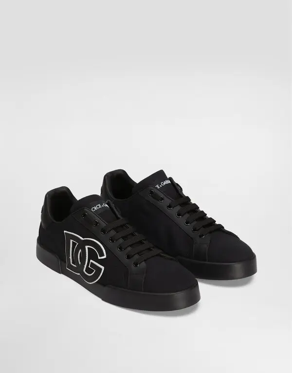 Dolce & Gabbana Portofino Light Strobel Sneakers - Black