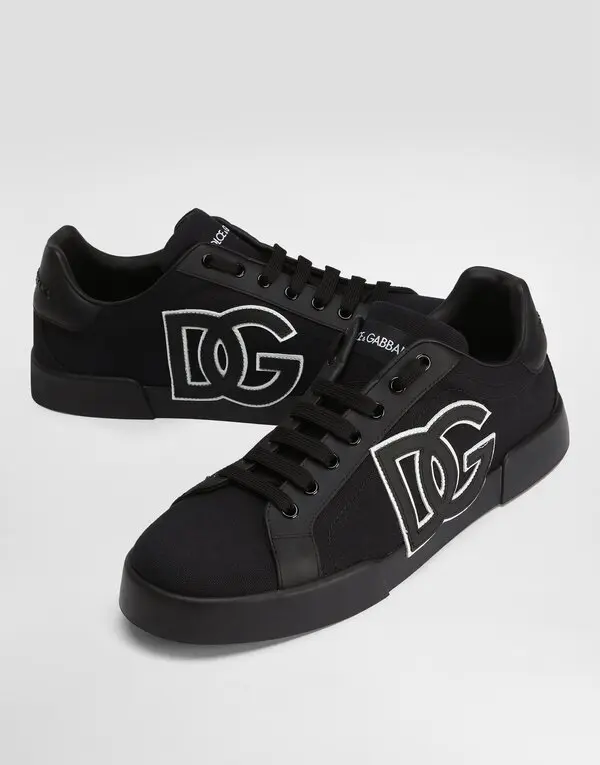 Dolce & Gabbana Portofino Light Strobel Sneakers - Black