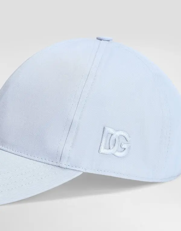 Dolce & Gabbana Cotton Gabardine Baseball Cap - Azure