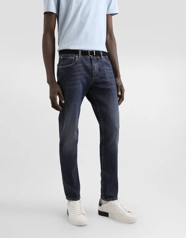 Dolce & Gabbana Slim-fit Stretch Cotton Jeans - Multicolor