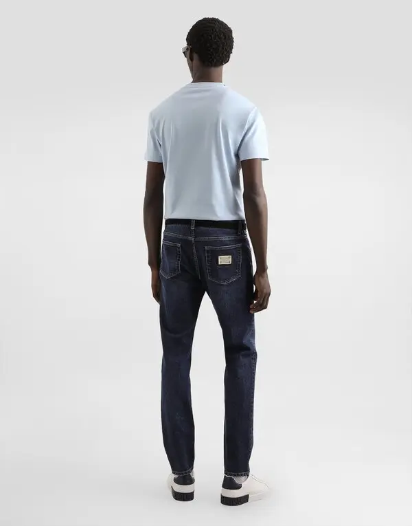 Dolce & Gabbana Slim-fit Stretch Cotton Jeans - Multicolor