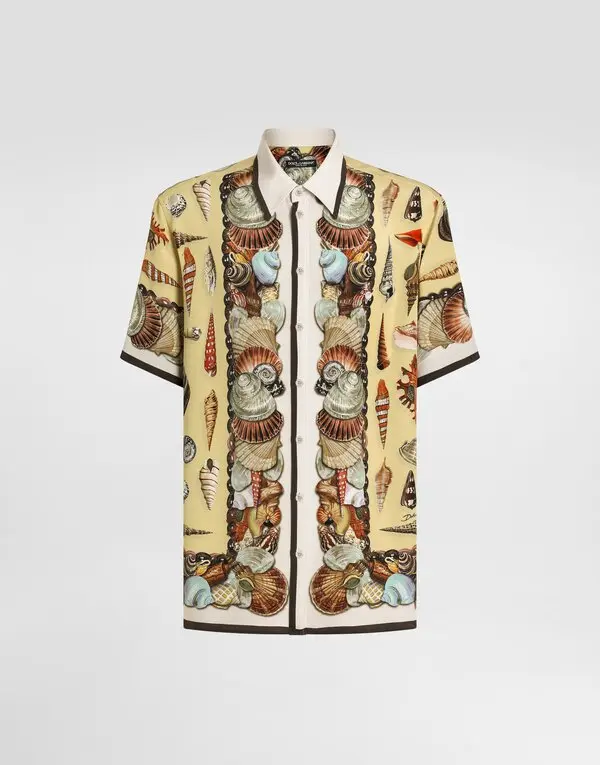 Dolce & Gabbana Shell-print Marocaine Crêpe Hawaii Shirt - Multicolor