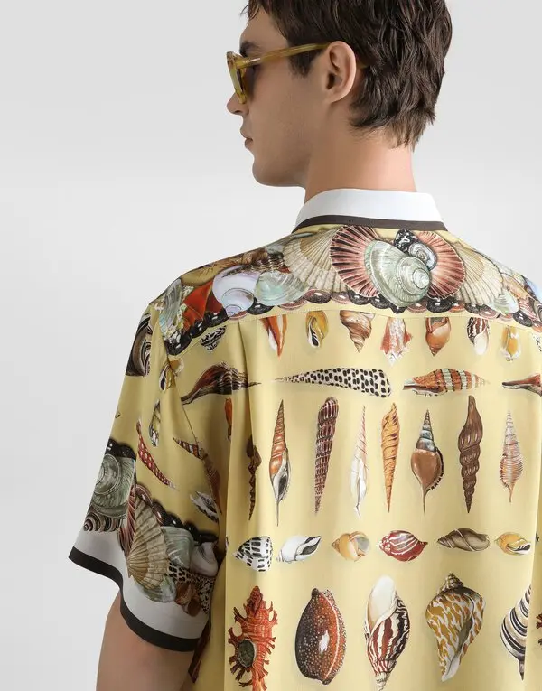 Dolce & Gabbana Shell-print Marocaine Crêpe Hawaii Shirt - Multicolor
