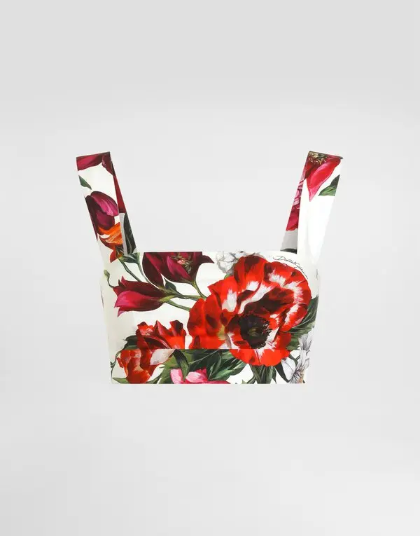 Dolce & Gabbana Floral Poplin Top - Print