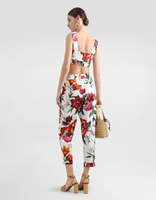 Dolce & Gabbana Floral Poplin Top