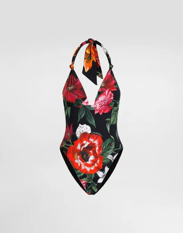 Dolce & Gabbana Floral One-piece Swimsuit - Print