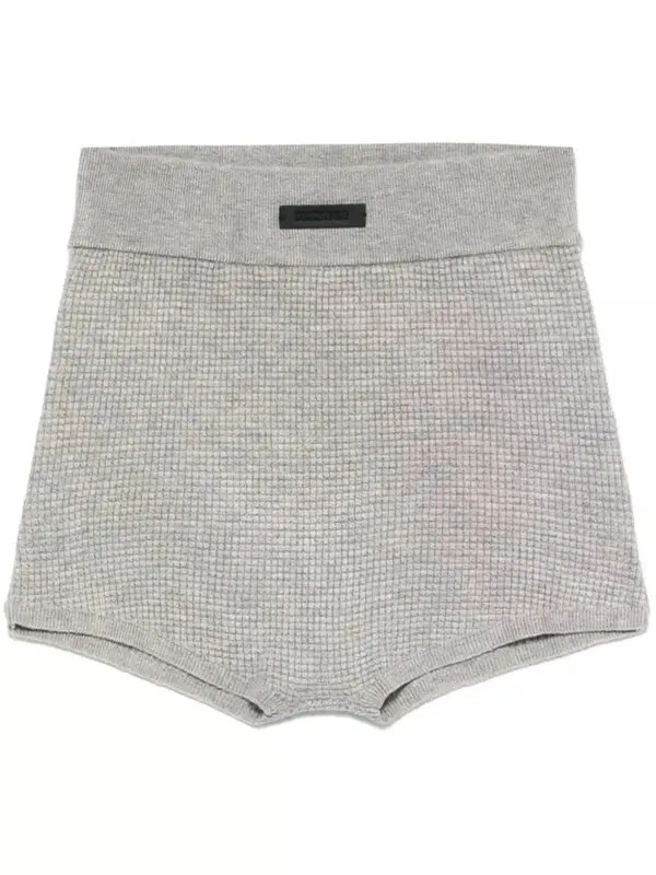 Fear Of God Waffle-knit Shorts - Grey