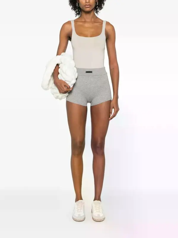 Fear Of God Waffle-knit Shorts - Grey