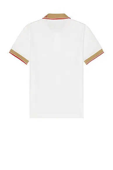 Burberry Collar Slim Fit Polo - Chalk