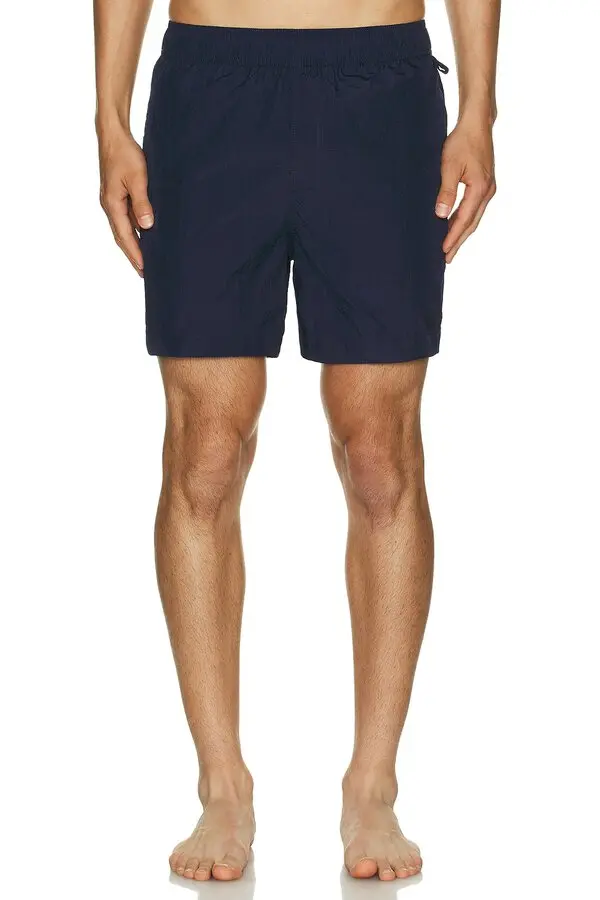 Onia Nylon Crinkle 5" Swim Trunk - Deep Navy