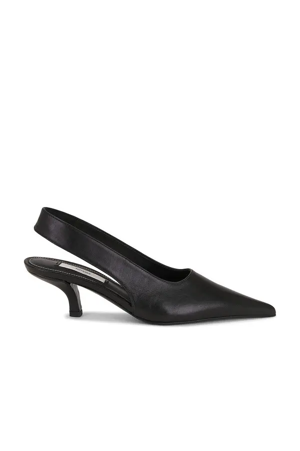 TOTEME Classic Leather Slingback - Black