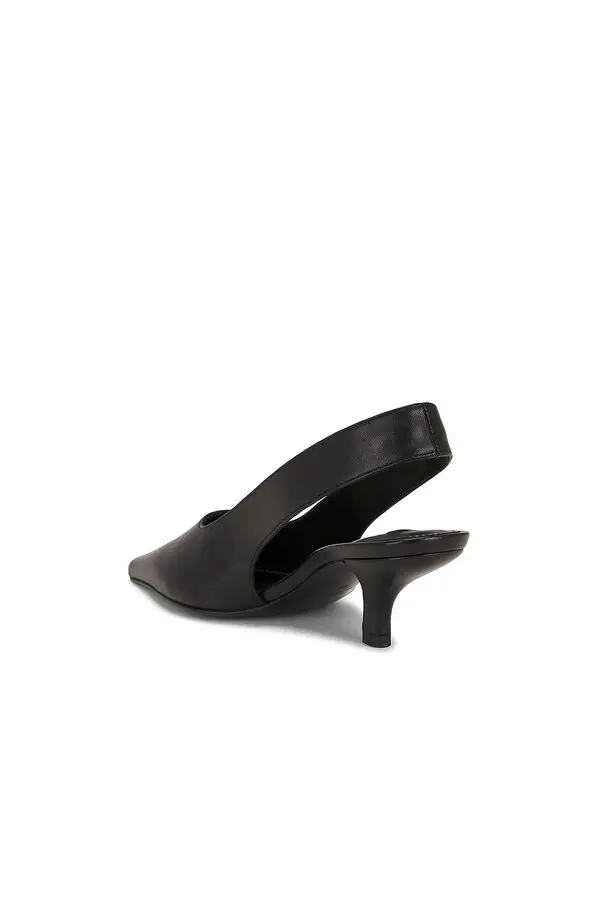TOTEME Classic Leather Slingback - Black