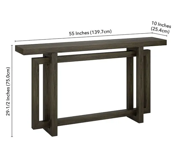 HUDSON&CANAL Breslow 55' Wide Rectangular Conso Le Table