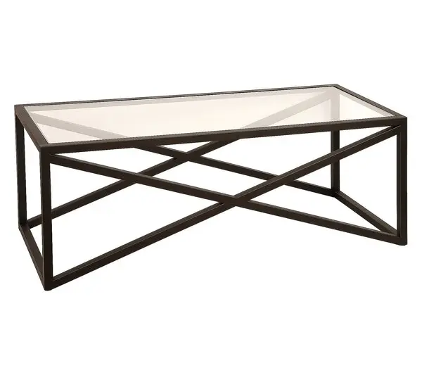 HUDSON&CANAL Calix 46' Wide Rectangular Coffee Table