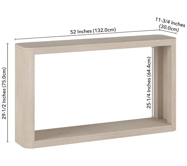 HUDSON&CANAL Kellan 52' Wide Rectangular Consol E Table
