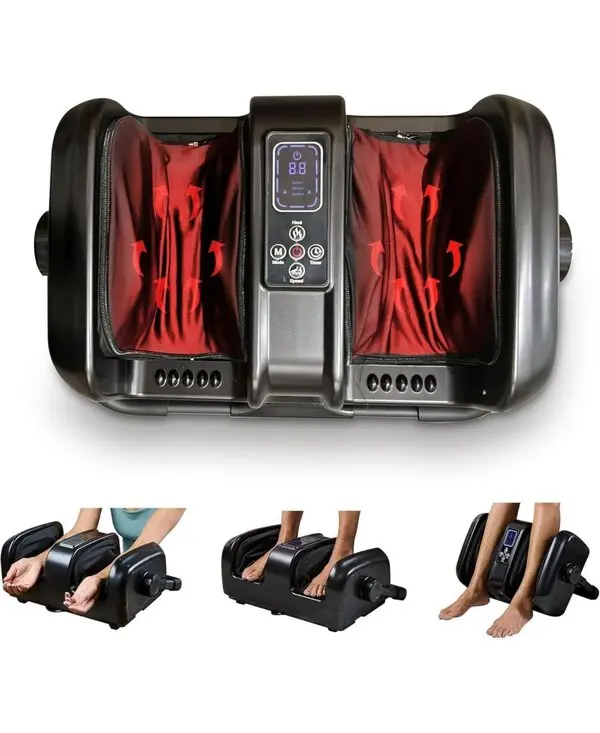 LIFEPRO Shiatsu Foot Massager With Heat – Deep Kneading Electric Massage For Feet - No Color