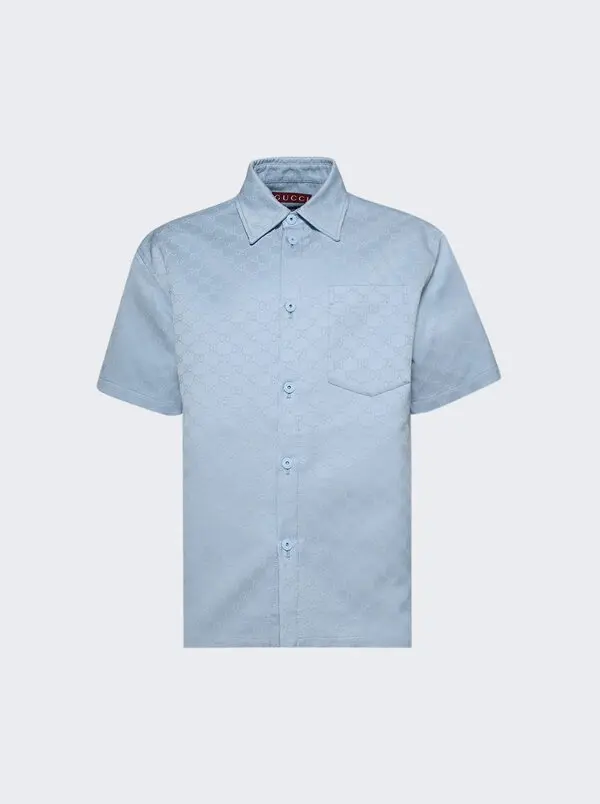 Gucci Double Gg Oversize Work Shirt Midnight - Blue