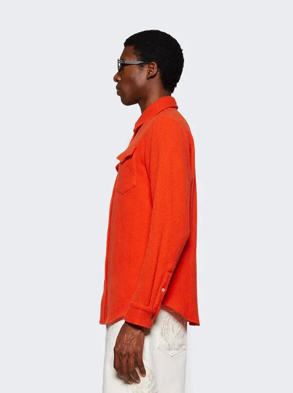 GOD'S TRUE CASHMERE Cashmere Shirt Fire - Red