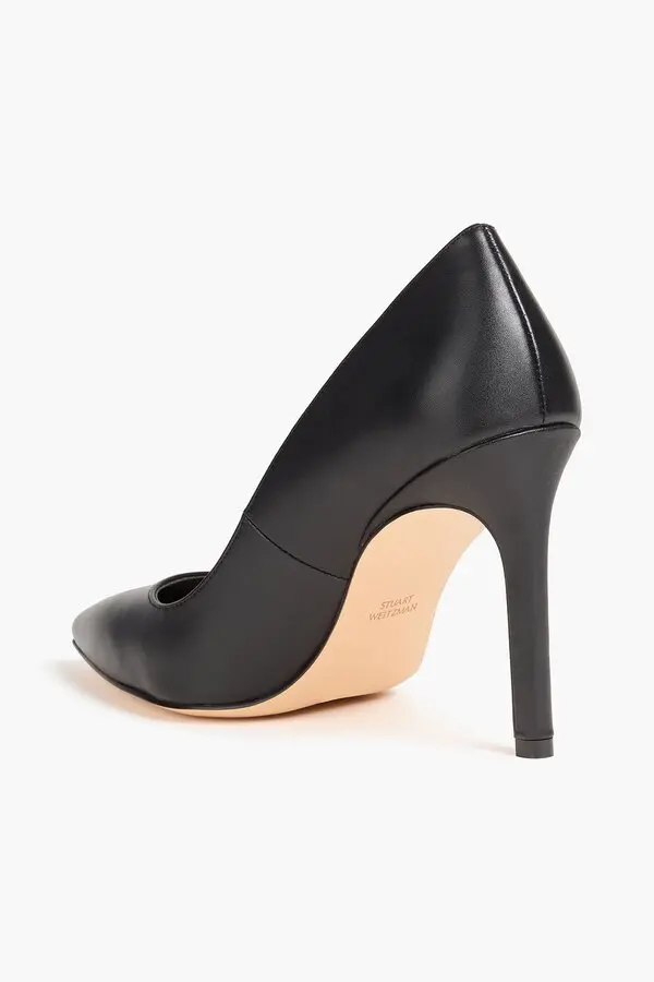 STUART WEITZMAN Leigh 95 Leather Pumps - Black