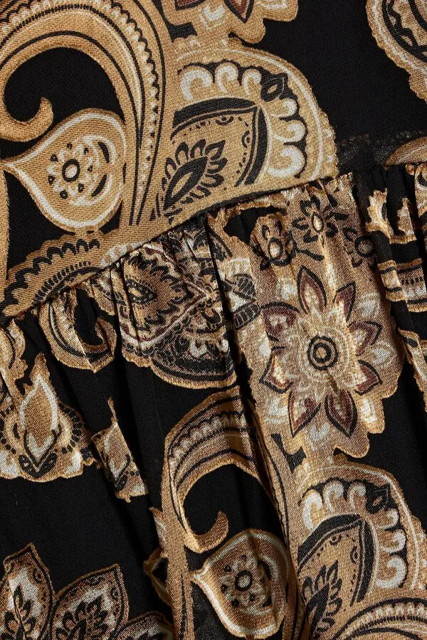 Alice + Olivia Opal Paisley-print Chiffon Mini Dress