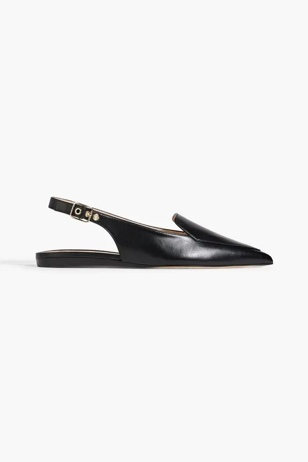 STUART WEITZMAN Ryder Leather Slingback Flats