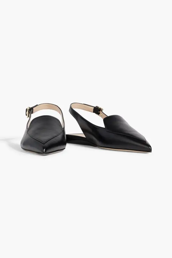 STUART WEITZMAN Ryder Leather Slingback Flats