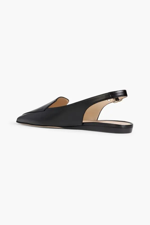 STUART WEITZMAN Ryder Leather Slingback Flats