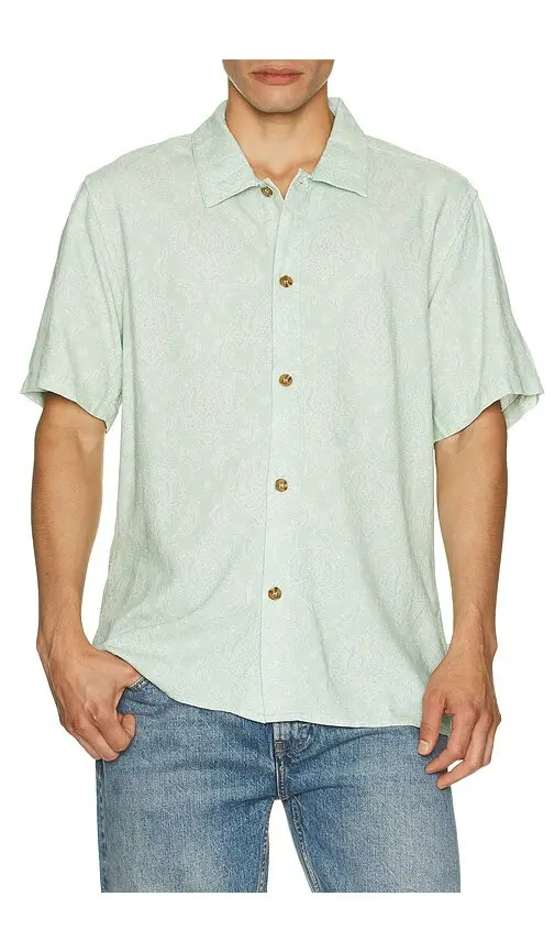 RHYTHM Ornate Shirt In Mint