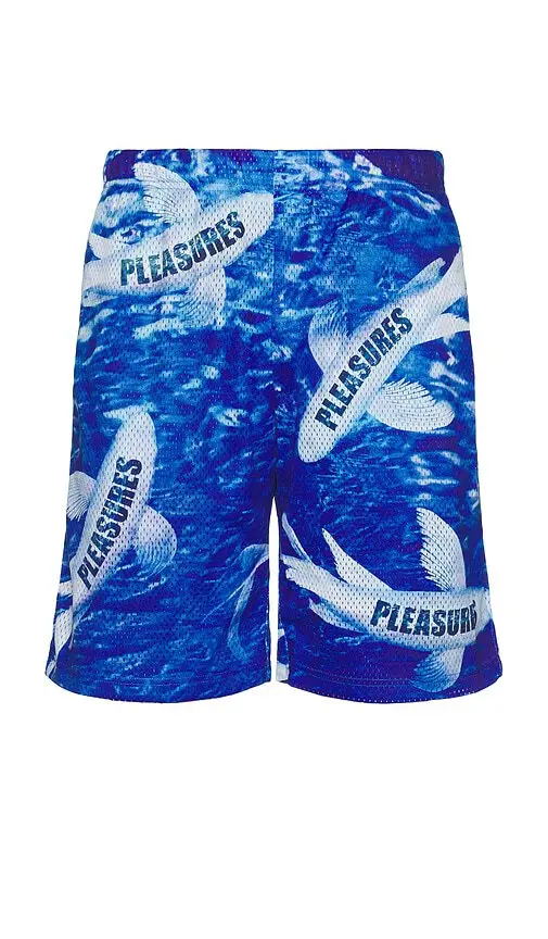 PLEASURES Koi Mesh Shorts - Blue