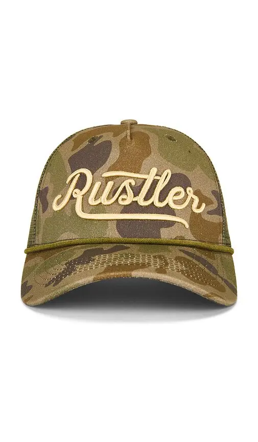 RUSTLER HAT CO. Camo Trucker Hat - Camo & Green