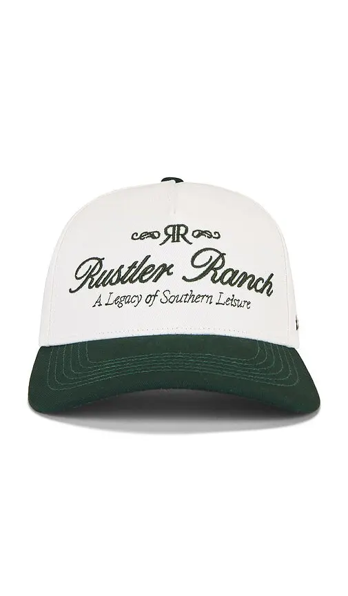 RUSTLER HAT CO. Ranch Hat - Green & White Combo