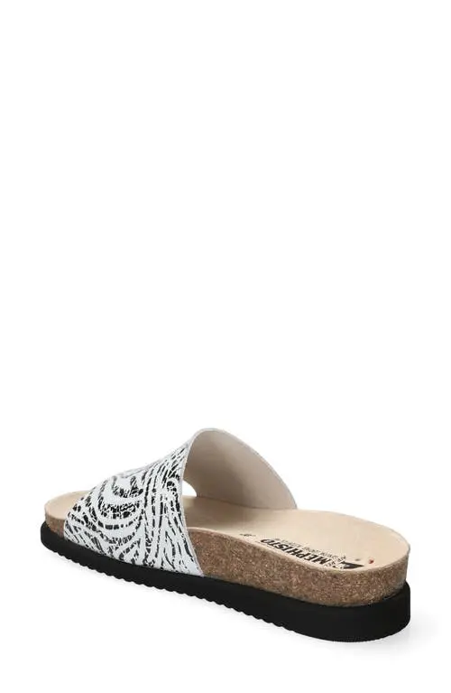 Mephisto Hanik Slide Sandal - Silver Petra