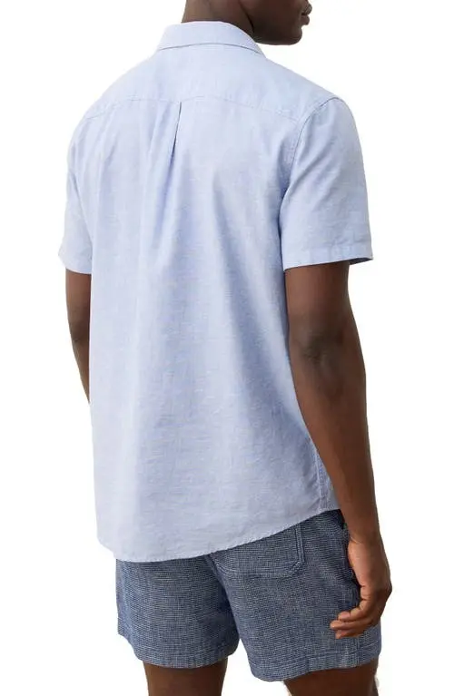 Marine Layer Better-than-linen Short Sleeve Hemp Blend Button-up Shirt