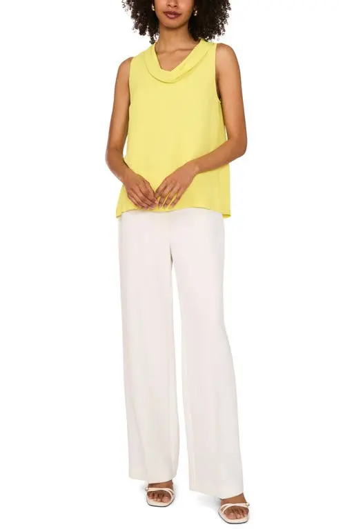 Vince Camuto Cowl Neck Sleeveless Blouse - Limoncello