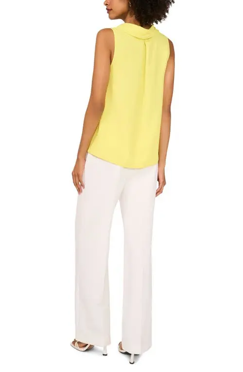 Vince Camuto Cowl Neck Sleeveless Blouse - Limoncello